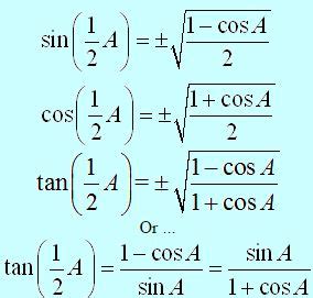 Angle Sum And Difference Double Angle And Half Angle Formulas A Plus Topper