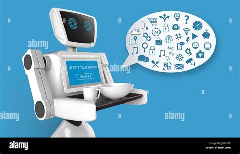 Robotics Trends Technology Business Concept Autonomous Personal Assistant Personal Robot For