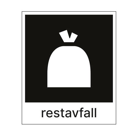 Etikett Restavfall Røros Produkter As