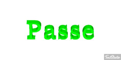 Passé Word Animated  Logo Designs