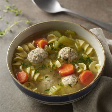 Turkey Meatball Noodle Soup