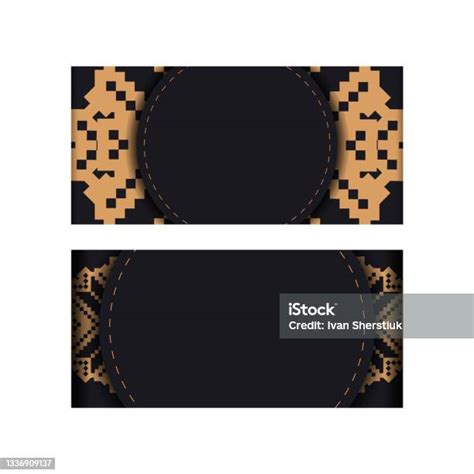 슬래브 패턴이 있는 검은색 엽서 디자인 텍스트 와 빈티지 장식을위한 장소와 벡터 초대 카드 0명에 대한 스톡 벡터 아트 및 기타