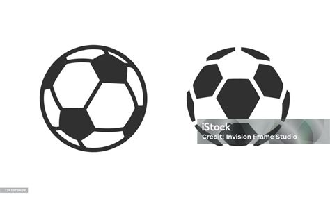 축구 공 개요 아이콘 흰색과 검은 축구 아이콘 축구 로고 템플릿 벡터 일러스트레이션 축구공에 대한 스톡 벡터 아트 및 기타 이미지 축구공 축구 아이콘 Istock