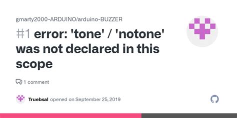 Error Tone Notone Was Not Declared In This Scope · Issue 1 · Gmarty2000 Arduinoarduino