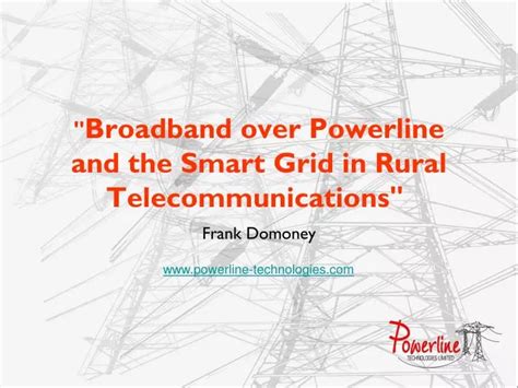 Ppt Broadband Over Powerline And The Smart Grid In Rural Telecommunications Powerpoint