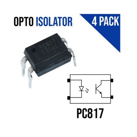 Pc817 Opto Isolator Dip 4 Pack Micro Robotics