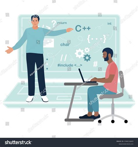 Vector Illustration Programming Languages Learning Software Stock Vector Royalty Free