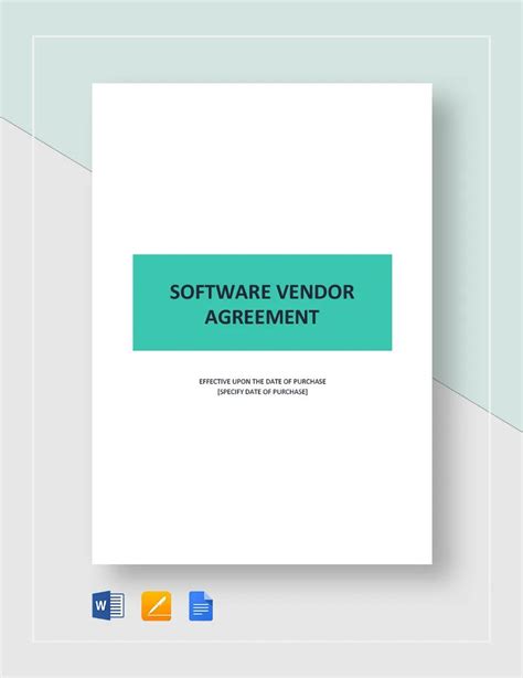 Editable Vendor Templates In Word To Download