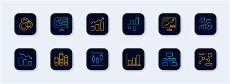 Infographic Set Icon Analytics Charts Columns Tables Databases Success Career Magnifier