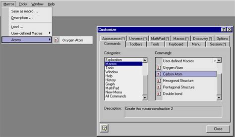 Calques 3d Interfacing User Defined Macro Constructions