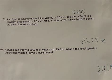 Solved An Object Is Moving With An Initial Velocity Of Chegg