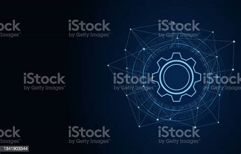 디지털 기술 및 엔지니어링 디지털 통신 개념 하이테크 미래 기술 배경 벡터 일러스트레이션 0명에 대한 스톡 벡터 아트 및 기타