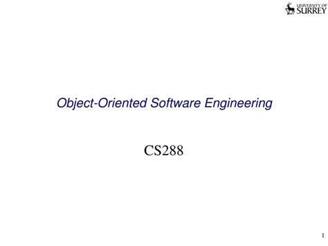 Ppt Object Oriented Software Engineering In Java Powerpoint