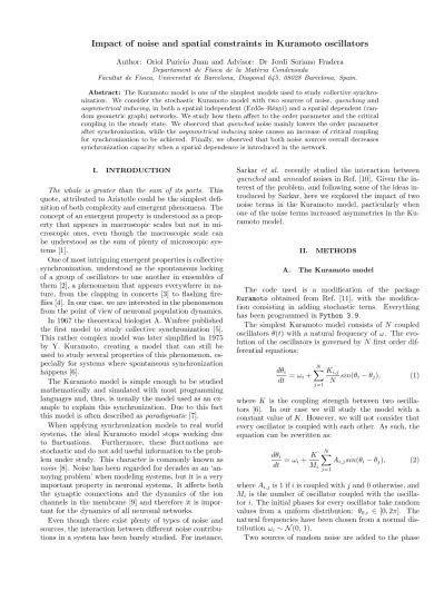 Impact Of Noise And Spatial Constraints In Kuramoto Oscillators