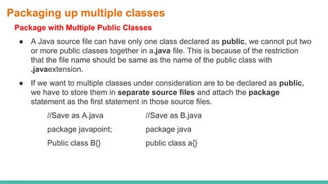 Packages In Java Pptx
