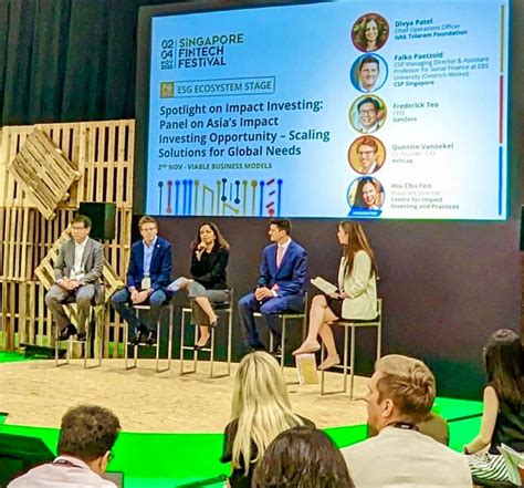 divya patel on linkedin on a panel at the singapore fintech festival