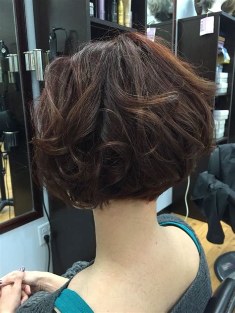 Wavy Sassy Stacked Bob Wavy Haircuts Straight Hairstyles Short Hair Styles