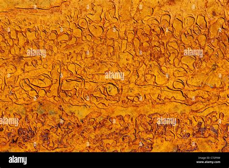 Rust Pattern On Sheet Steel Stock Photo Alamy