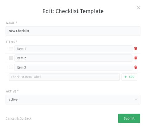 Checklist — Zammad Admin Documentation Documentation