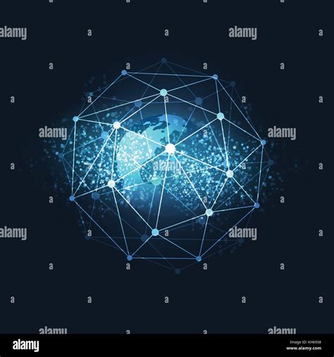 Cloud Computing And Networks Concept With Earth Globe Abstract Global