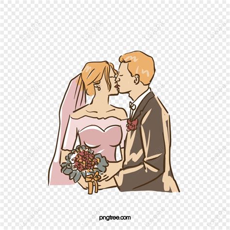 손으로 그린 달콤한 키스 초보자 그림 일러스트캐릭터생활 양식 Png 일러스트 무료 다운로드 Lovepik