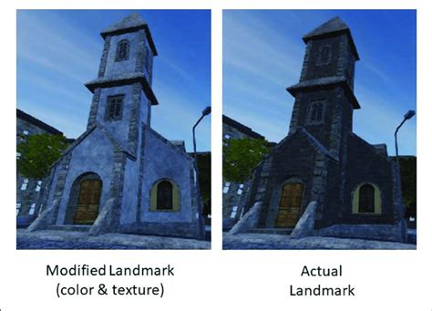 Example Of A Pair Of Images In The Landmark Recognition Test Download Scientific Diagram