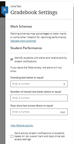 Gradebook Settings It Services Trinity College Dublin