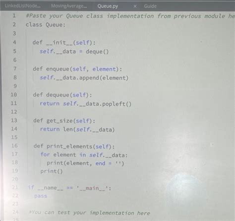 solved 1 moving average given an array of integers return