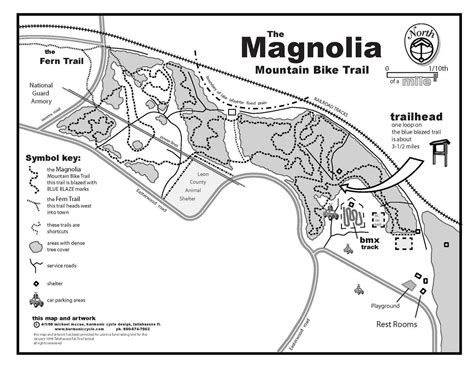 Tom Brown Parks Magnolia Trail Map R Tallymtb