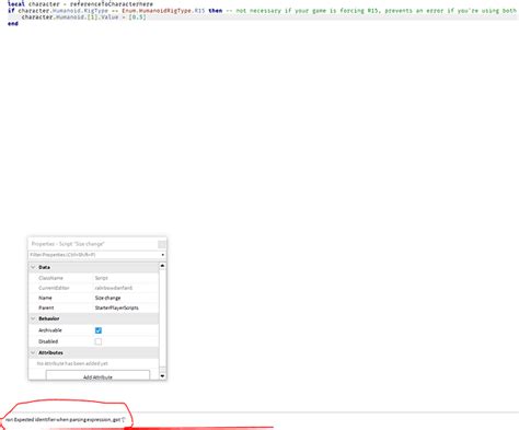 How Do You Make The Starting Character Smaller Scripting Support
