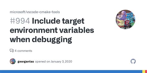 Include Target Environment Variables When Debugging · Issue 994