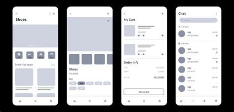 와이어프레임 디자인 웹 Ui·ux 포트폴리오 크몽