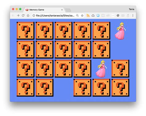 How To Create A Memory Game Ala Super Mario 3 With Plain Javascript