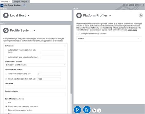 Platform Profiler Analysis