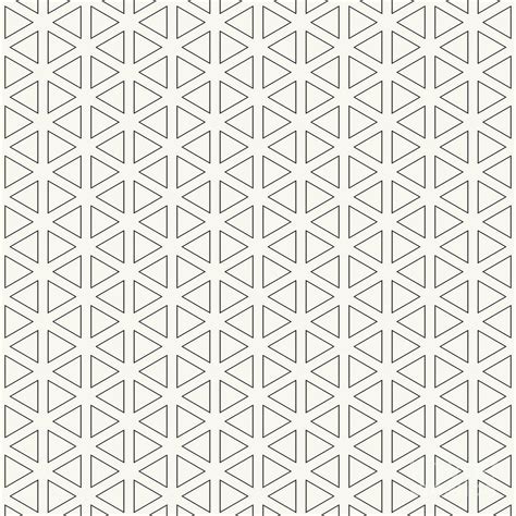 triangle in hexagon array pattern in bone white and wrought iron black