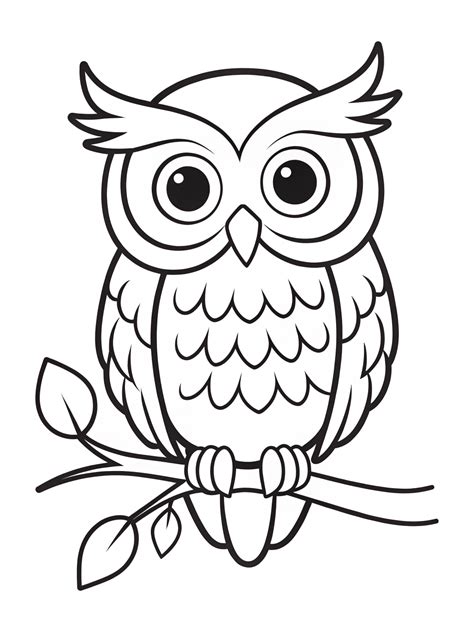 Owl Coloring Page Artofit
