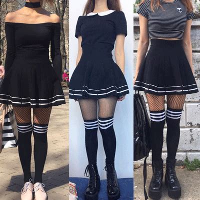 Tumblr High Waisted Skirt Outfits