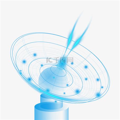 雷达抽象光效图形素材图片免费下载 千库网