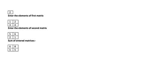 Solved Write A C Program To Subtract Matrices See Below The