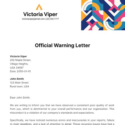 Warning Letter List At Isaac Dadson Blog