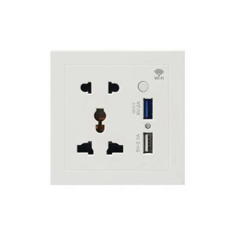 Stainless Steel Zigbee 5 Hole Universal Plug Smart Socket With Two Usb Ports At ₹ 3750 In Mumbai