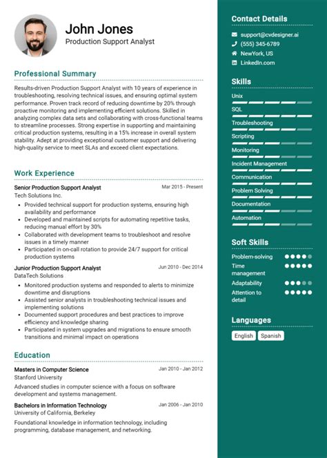 12 Support Analyst Resume Examples And Templates For 2024 Cvdesignerai