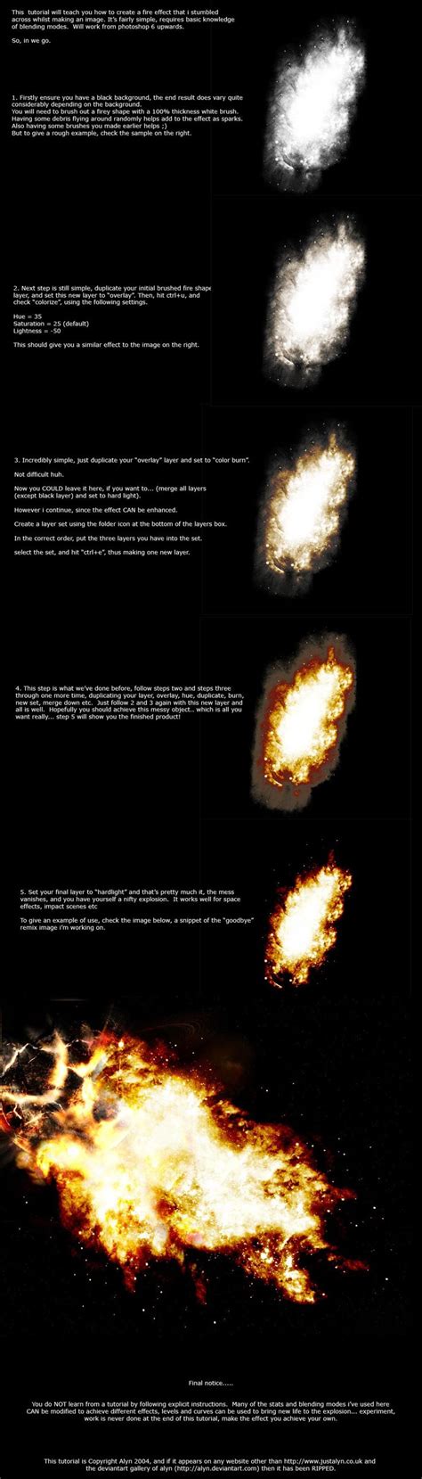 Firey Explosion Tutorial By Alyn On DeviantART Tutorial Explosion Digital Art Tutorial