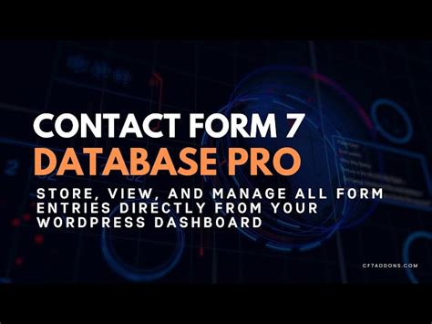 Best Contact Form 7 Database Addon Ultra Addons For Contact Form 7