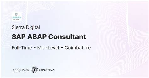 SAP ABAP Consultant Job Coimbatore Mid Level