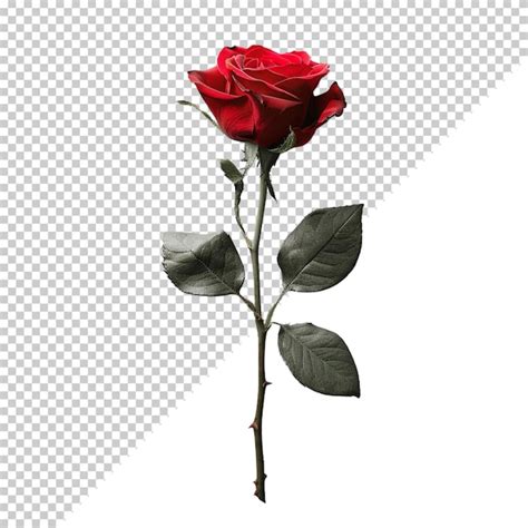 투명한 배경에 분리 된 장미 프리미엄 Psd 파일