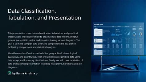 Data Classification Tabulation And Presentation Pptx