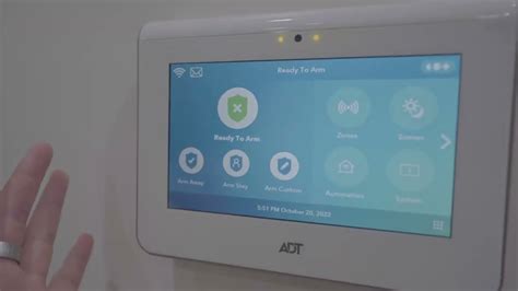 How To Arm And Disarm The Adt Alarm System Youtube