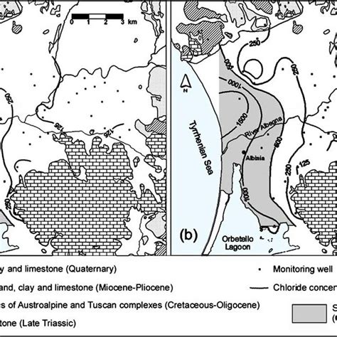 Chloride Concentration Contour Map For The Plio Pleistocene Aquifer Download Scientific Diagram