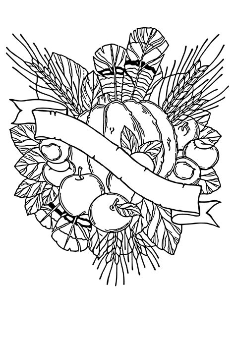 Dibujo E Imagen D A De Acci N De Gracias Mensaje Para Colorear Y